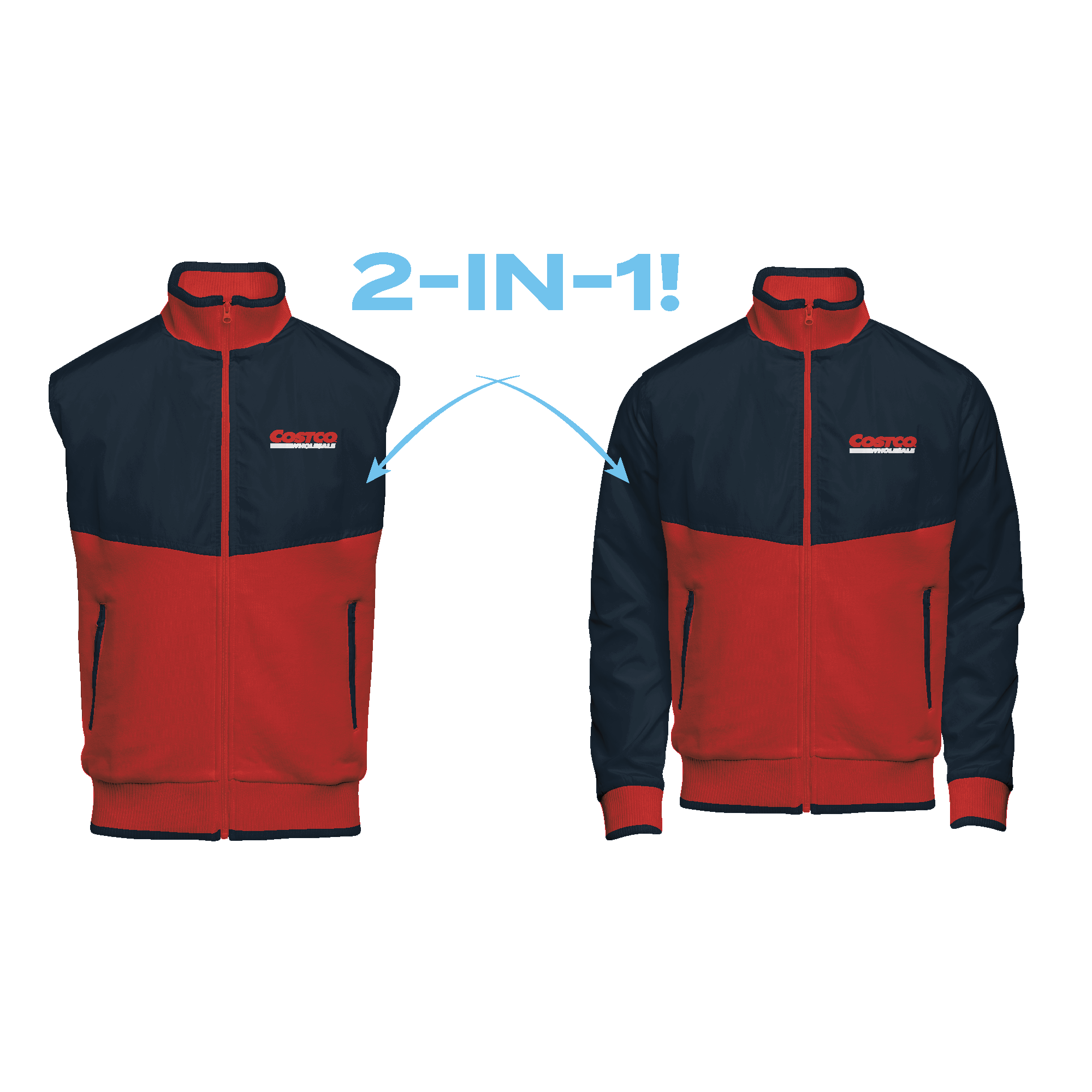 2-IN-1 HYBRID TRACK JACKET VEST – Branded Originals 2-IN-1 HYBRID TRACK JACKET VEST – Branded Originals